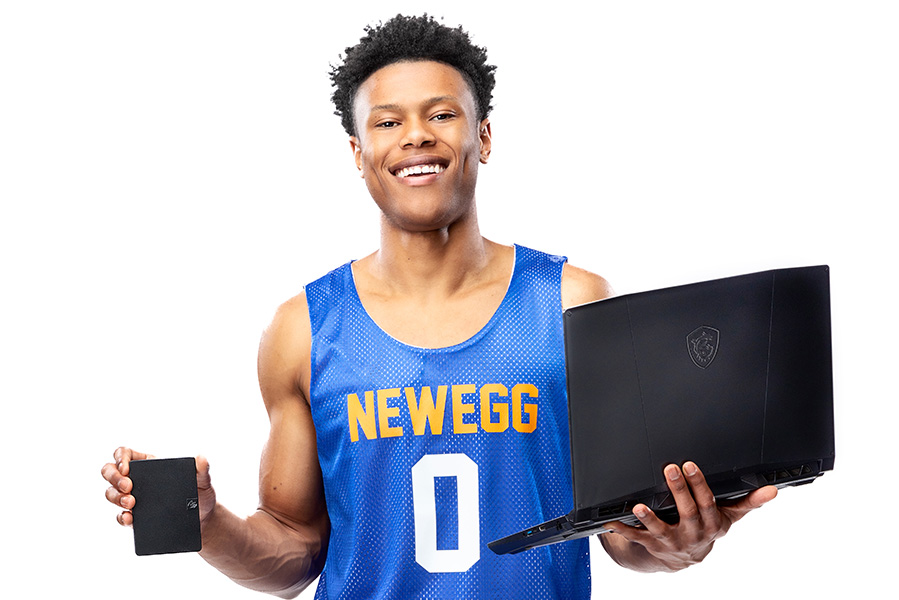 Jaylen Clark of the UCLA Men’s Basketball Team Scores with Newegg, MSI ...